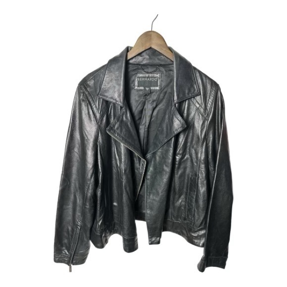 Bernardo | Jackets & Coats | Bernardo Leather Jacket Womans Size Xxl ...